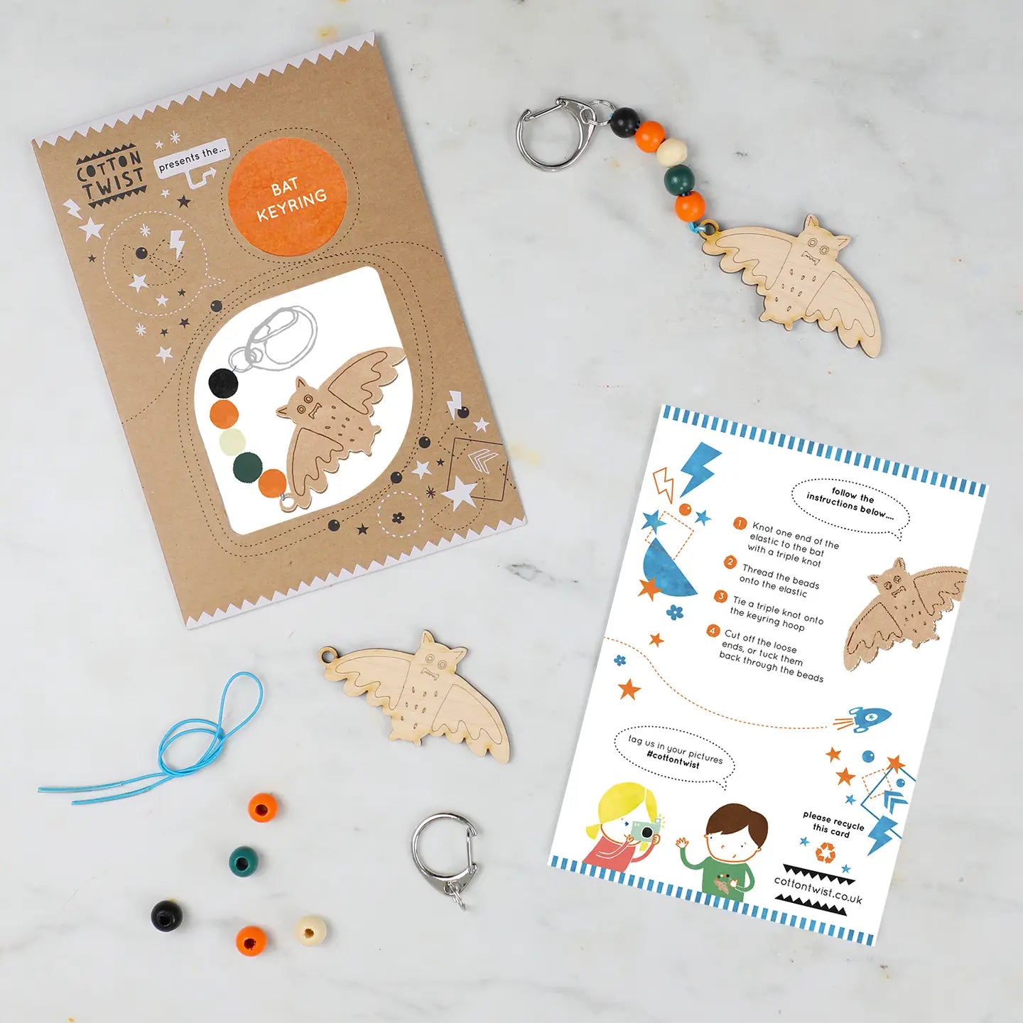 Make Your Own Halloween Bat Key Ring Kit – Hitchcock Paper Co.