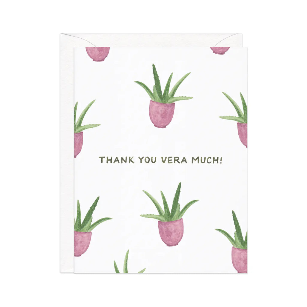 Thank You (Aloe) Vera Much Card (Set of 8) – Hitchcock Paper Co.