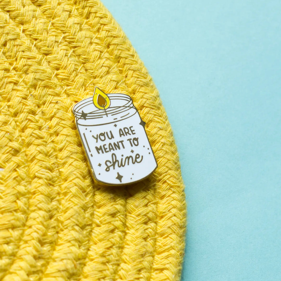 Shine Bright Enamel Pin Hitchcock Paper Co